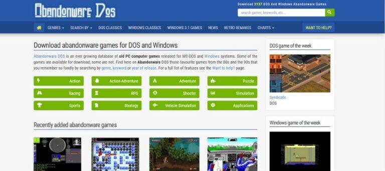 Top 10 Sites To Play/Download DOS Games For Free