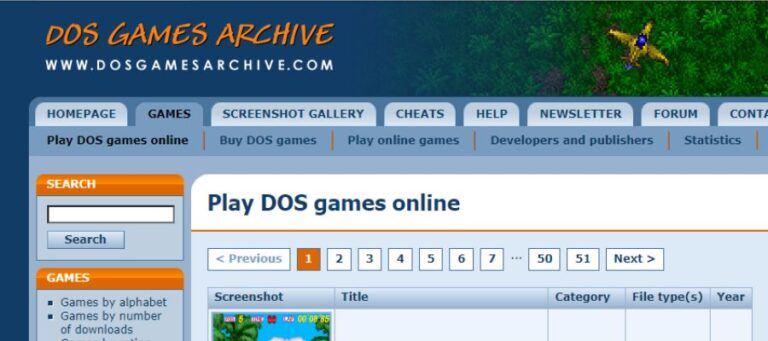 Top 30 Sites To Play DOS Games Online For Free In Your Browser