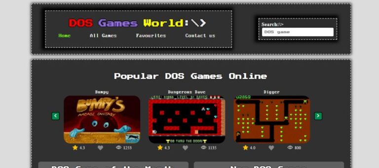 Top 30 Sites To Play DOS Games Online For Free In Your Browser