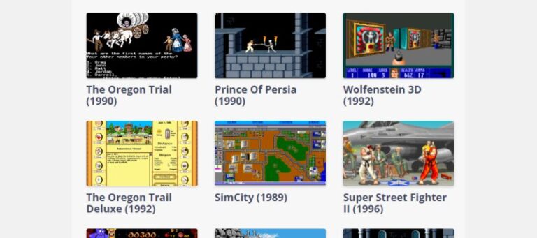 Top 30 Sites To Play DOS Games Online For Free In Your Browser